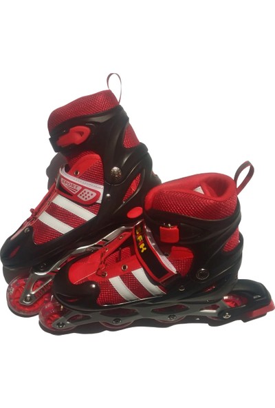 Pasifik Işıklı Çiftlenebilir Paten M Kırmızı