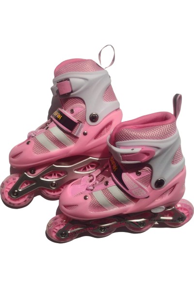 Pasifik Işıklı Çiftlenebilir Paten L Pembe