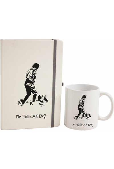 Hediye Rengi İsme Özel Defter ve Kupa Bardak Seti - K. Atatürk M2 Hediye Rengi İsme Özel Defter ve Kupa Bardak Seti - K. Atatürk M2