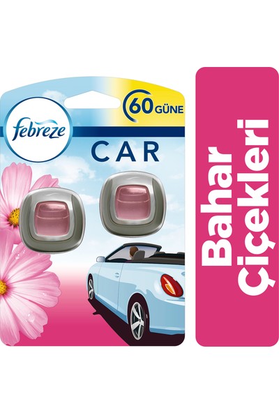 Febreze Hava Ferahlatıcı Araba Kokusu Bahar Çiçekleri 2'li Fırsat Paketi Febreze Hava Ferahlatıcı Araba Kokusu Bahar Çiçekleri 2'li Fırsat Paketi