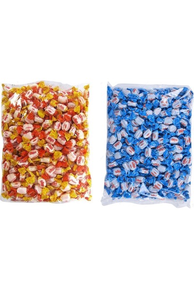 Kent Olips Şeker Paketi Limon - Portakal ve Mentol 2'li 1 kg
