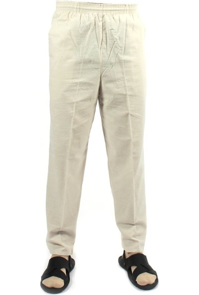 Hac Umre Kıyafeti Şantuk Yarım Şalvar Krem