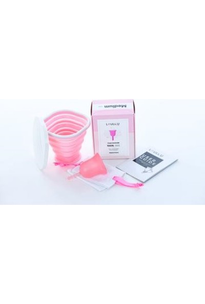 Louloucup Pink Regl Kabı / Adet Kabı / Menstruel Kap & Sterilizatör