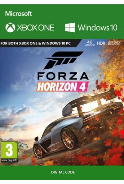 Forza Horizon 4 Standard Edition Xbox One Xbox Series X|S / Windows 10 Dijital Oyun Forza Horizon 4 Standard Edition Xbox One Xbox Series X|S / Windows 10 Dijital Oyun