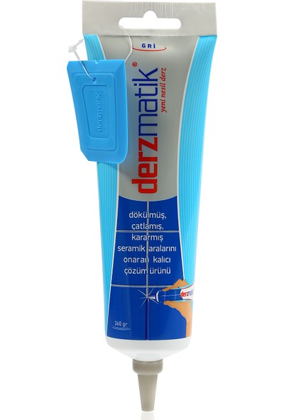 Derzmatik- Kullanıma Hazır Gaga Uç Tüp Gri Renk 360 Gr