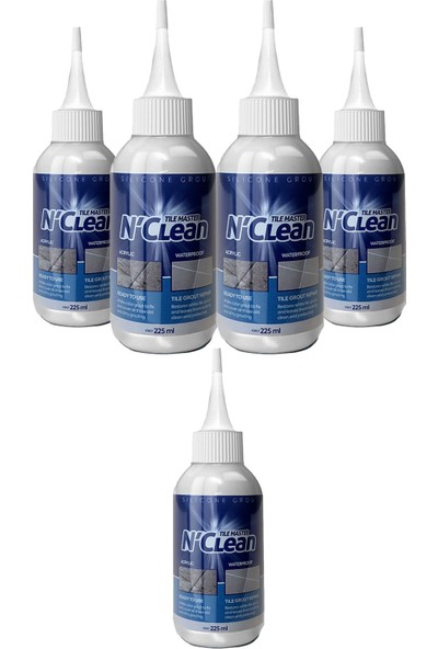 N'Clean Tile Master Silikonlu Derz Dolgusu Gri 225 ml 4 + 1 N'Clean Tile Master Silikonlu Derz Dolgusu Gri 225 ml 4 + 1