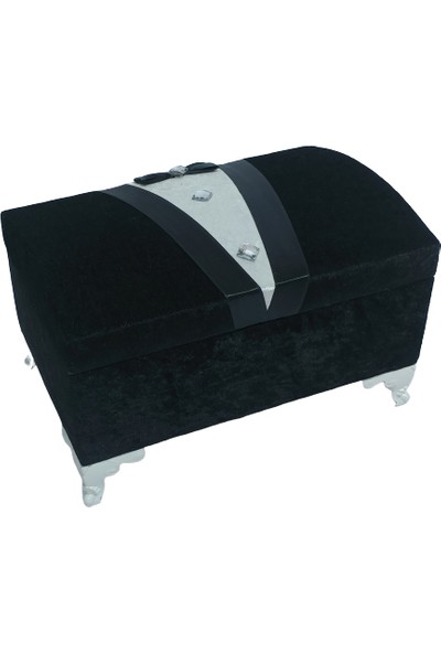 Prenses Çeyiz Store Damat Tıraş Malzeme Sandığı Siyah