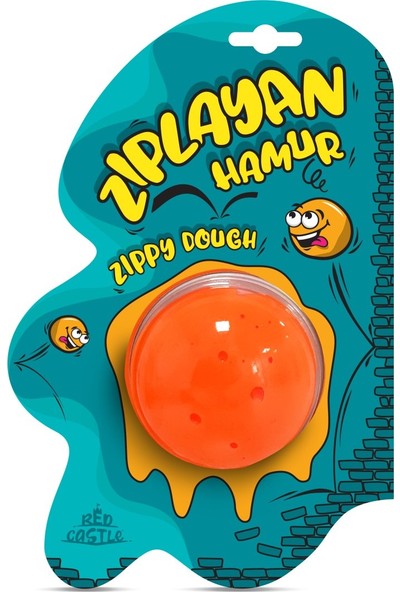 Red Castle Zıplayan Hamur Slime Turuncu ZDB133 Red Castle Zıplayan Hamur Slime Turuncu ZDB133