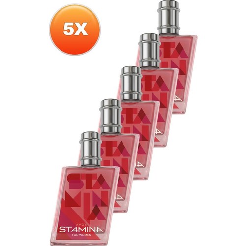 Avon Stamina Kadın Parfüm Edt 75 Ml. Beşli Set Fiyatı