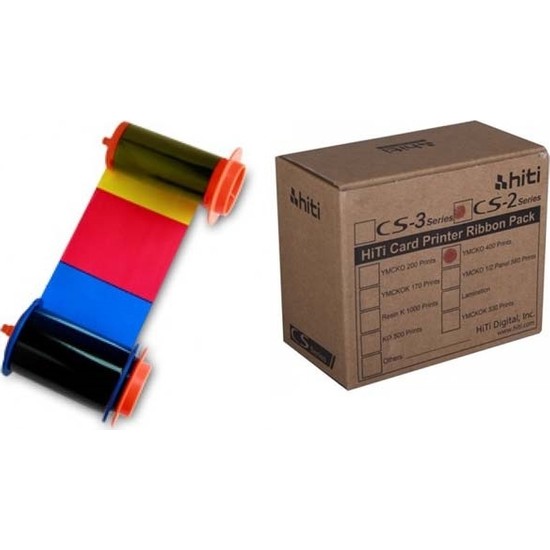 Hiti CS-2 Ribon YMCKO 400 Baskı Renkli Ribon+Çip Fiyatı