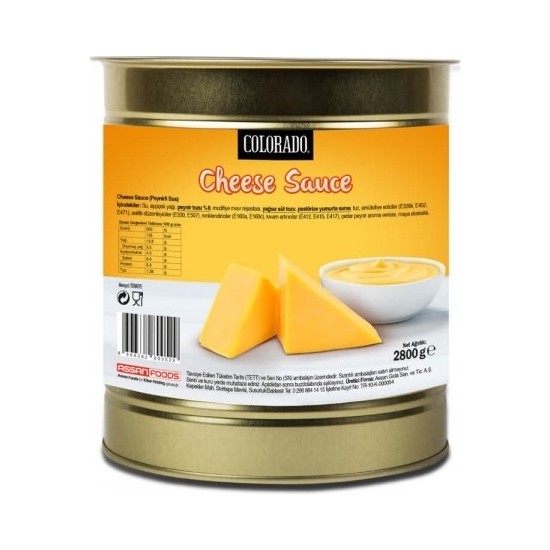 Colorado Cheddar Cheese Sos 2.800 gr Fiyatı - Taksit Seçenekleri