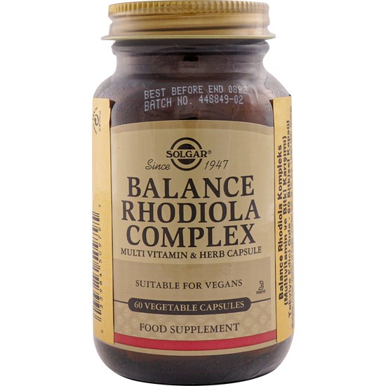 Solgar Balance Rhodiola Complex 60 Kapsül Fiyatı