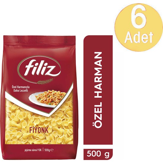 Filiz Fiyonk Makarna 500 gr 6 Adet Fiyatı - Taksit Seçenekleri