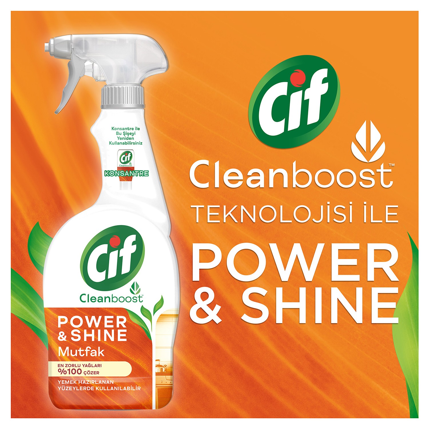 Cif Power Shine Cleanboost Sprey Temizleyici Mutfak İçin Fiyatı