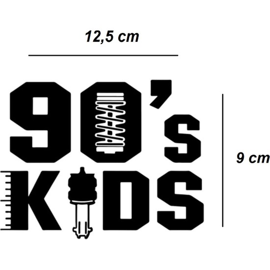 BS. Elektronik 90 Kids Sticker - 90's Kids Sticker - Kelebek Fiyatı