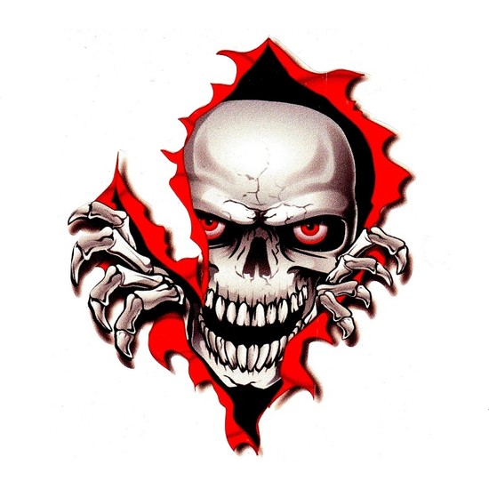 BS. Elektronik Kuru Kafa Iskelet Sticker - Kuru Kafa Iskelet Fiyatı