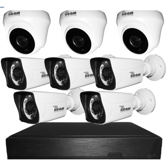 Picam 8 Kameralı Güvenlik Seti - 5 Mp Sony Lensli Full Hd Fiyatı