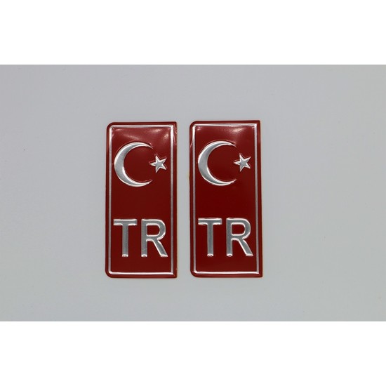BS.Elektronik Tr Plaka Sticker 2'li - Türkiye Plaka Sticker Fiyatı