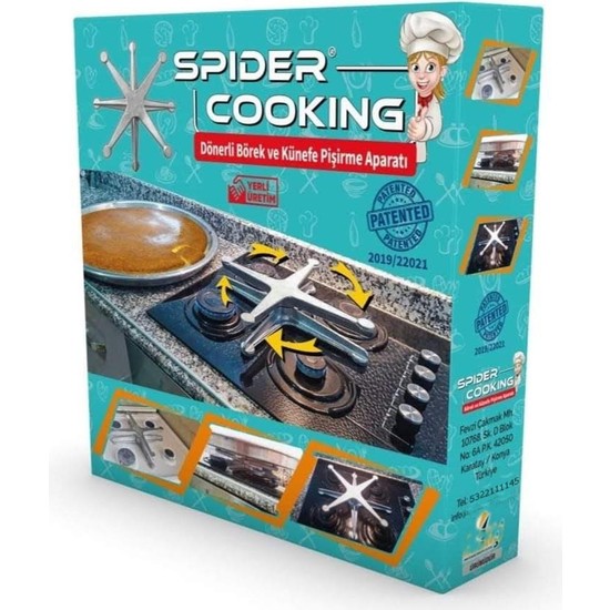 Gold Seri Spider Cooking Full Döküm Alüminyum Dönerli Börek Pişirici ...