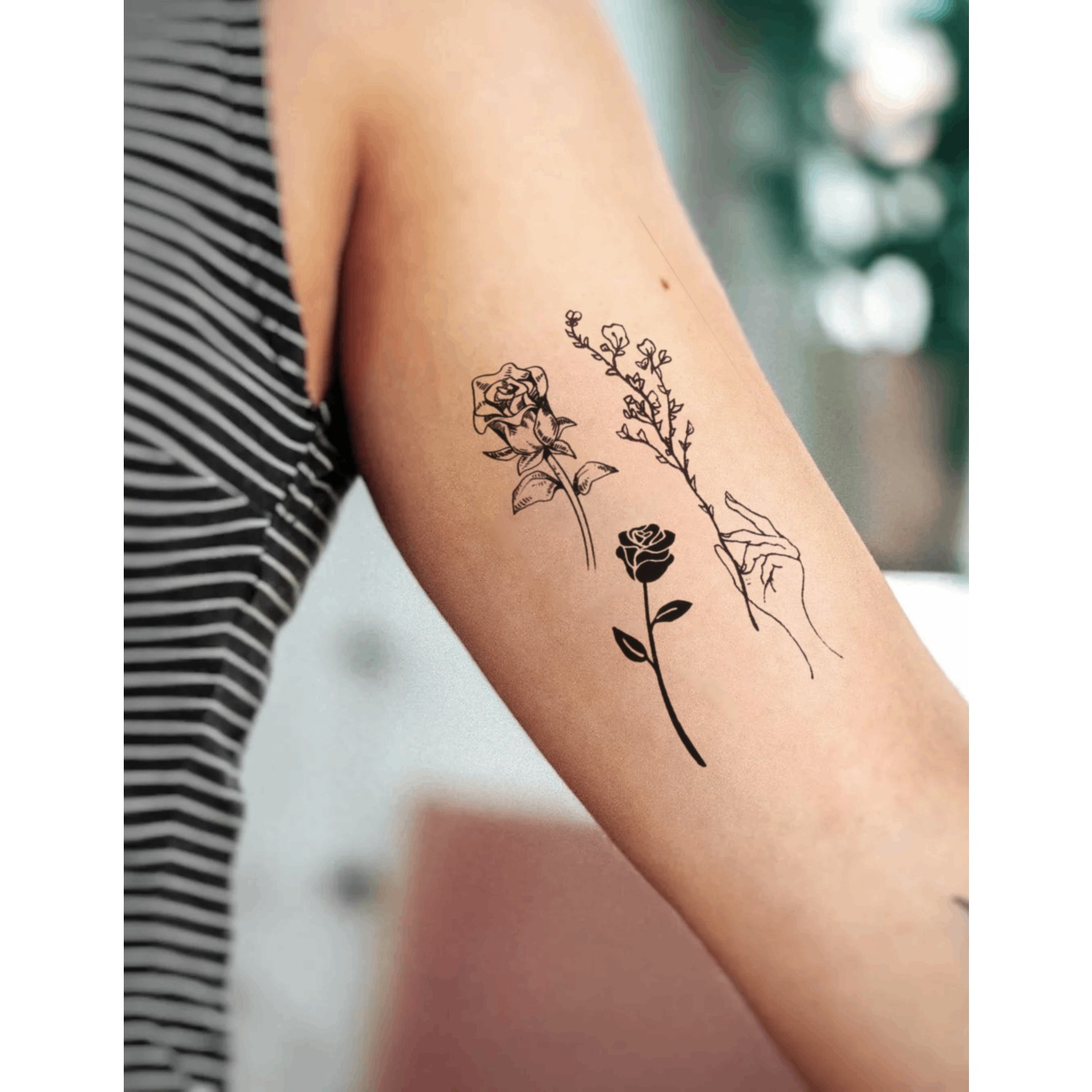 BP Tattoo Minimalistik Çiçekler Kadın Geçici Dövme Fiyatı