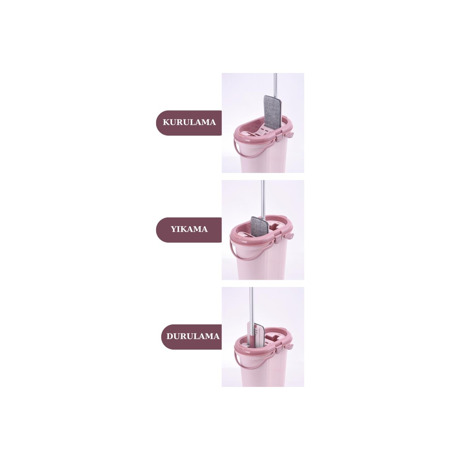 Flora Trio 3 Bölmeli Tablet Mop Temizlik Seti 14 lt + 4 Fiyatı