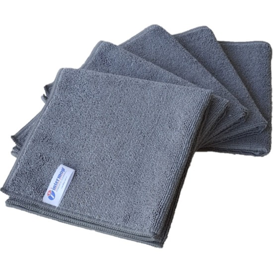 Intermop Mikrofiber Temizlik Bezi Kalın Dokulu 5 Adet Gri Fiyatı