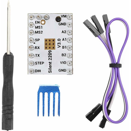 Alkatronik Mks Trinamic Tmc2209 V2 0 Step Motor Sürücü Soğutuculu Makerbase 1 256 Step 1 7a Cnc 3d