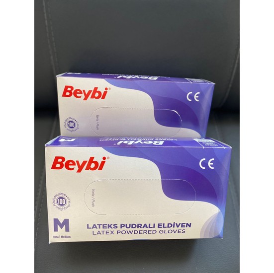 Beybi Lateks Pudralı Eldiven M 100'lü (1 Paket) Fiyatı