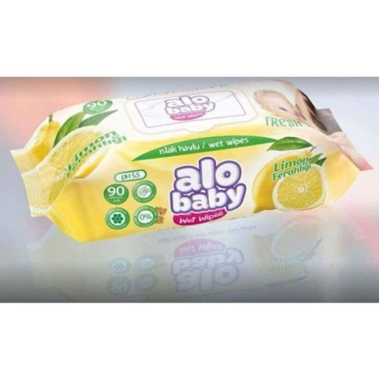 Alo Baby Alo Baby 90'lı Islak Havlu'limon 12lı Fiyatı