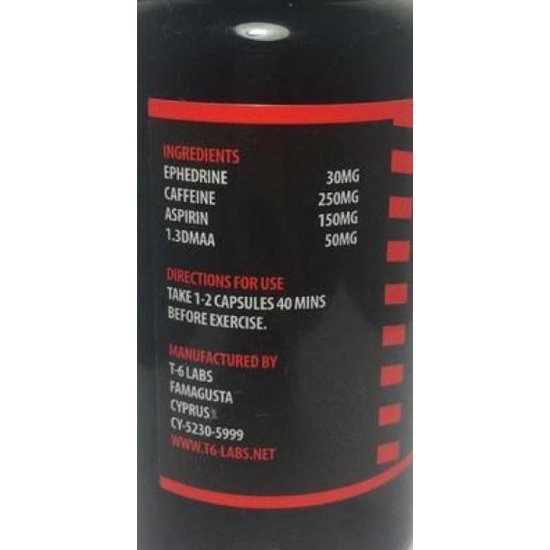 Zion Labs T-6 480mg Eca+Dmaa New Formul Fat Burner 60 Capsul Fiyatı