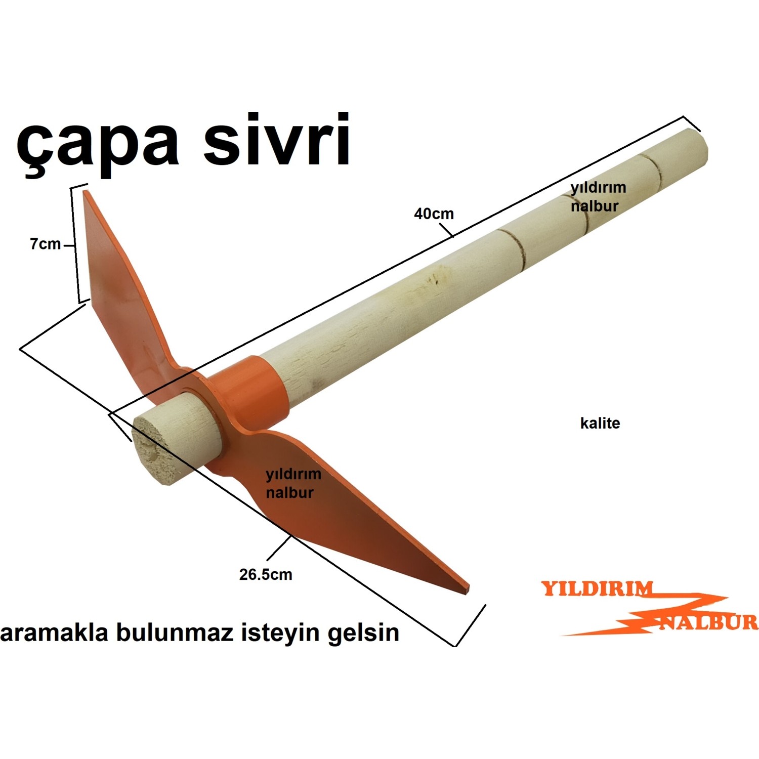 Yıldırım Nalbur Bahçe Çapa Sivri Çapa Hobi Çapası Bahçe Fiyatı