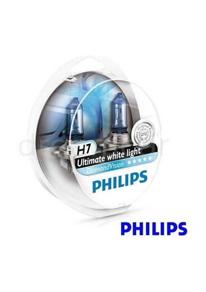 Philips H7 Diamond Vision Ultimate Parlak Beyaz Işık 5000K Fiyatı