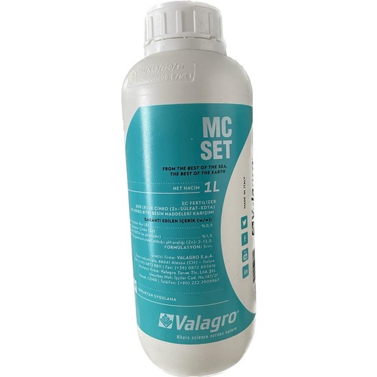 Valagro Mc Set (Bor ve Çinko Içerikli Bitkisel Kaynaklı Sıvı Fiyatı