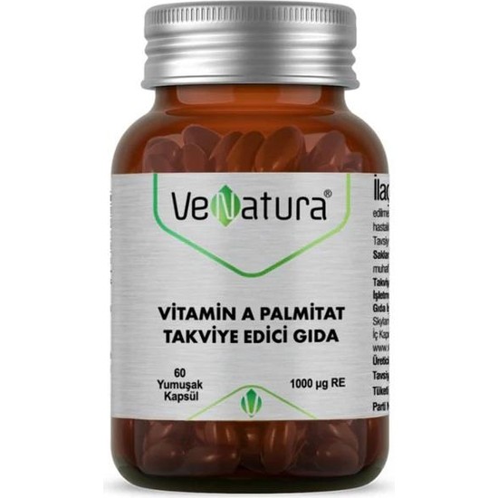 Venatura Vitamin A Palmitat 1000 mcg 60 Kapsül Fiyatı