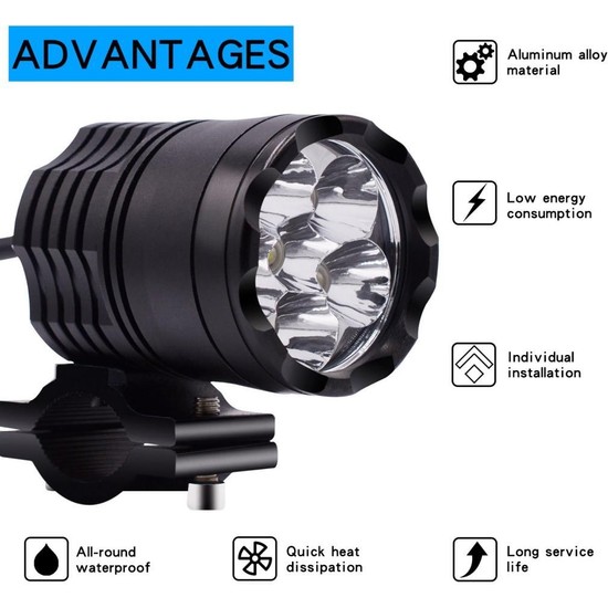 Cuticate 12V-85V 5WX6 Süper Parlak LED Spot Işık Motosiklet Fiyatı