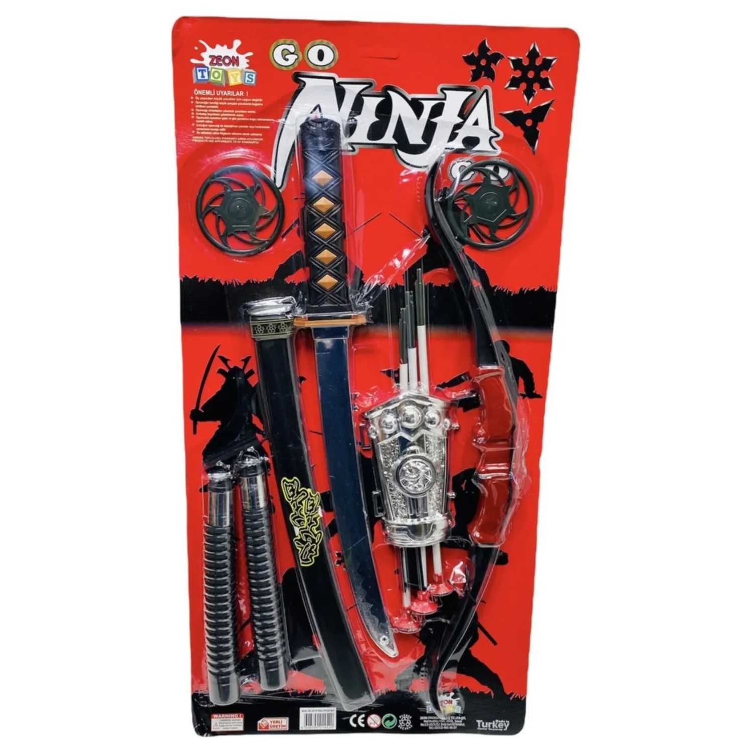 Ninja Set Kılıç/katana, Mınçıka, Ok ve Yay Samuray Oyuncak Fiyatı