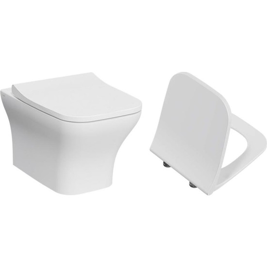 Vitra Zentrum Square Smoothflush Rim-Ex Asma Klozet ve Soft Fiyatı