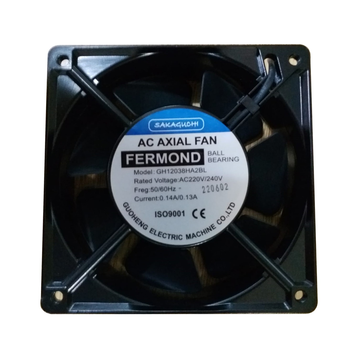 Sakaguchi Fermond 120X120X38MM 220V 0.14A Rulmanlı Fan Fiyatı
