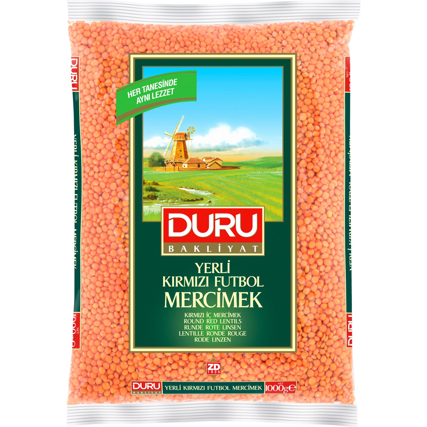 Duru Kırmızı Yaprak Mercimek 1000g Fiyatı - Taksit Seçenekleri