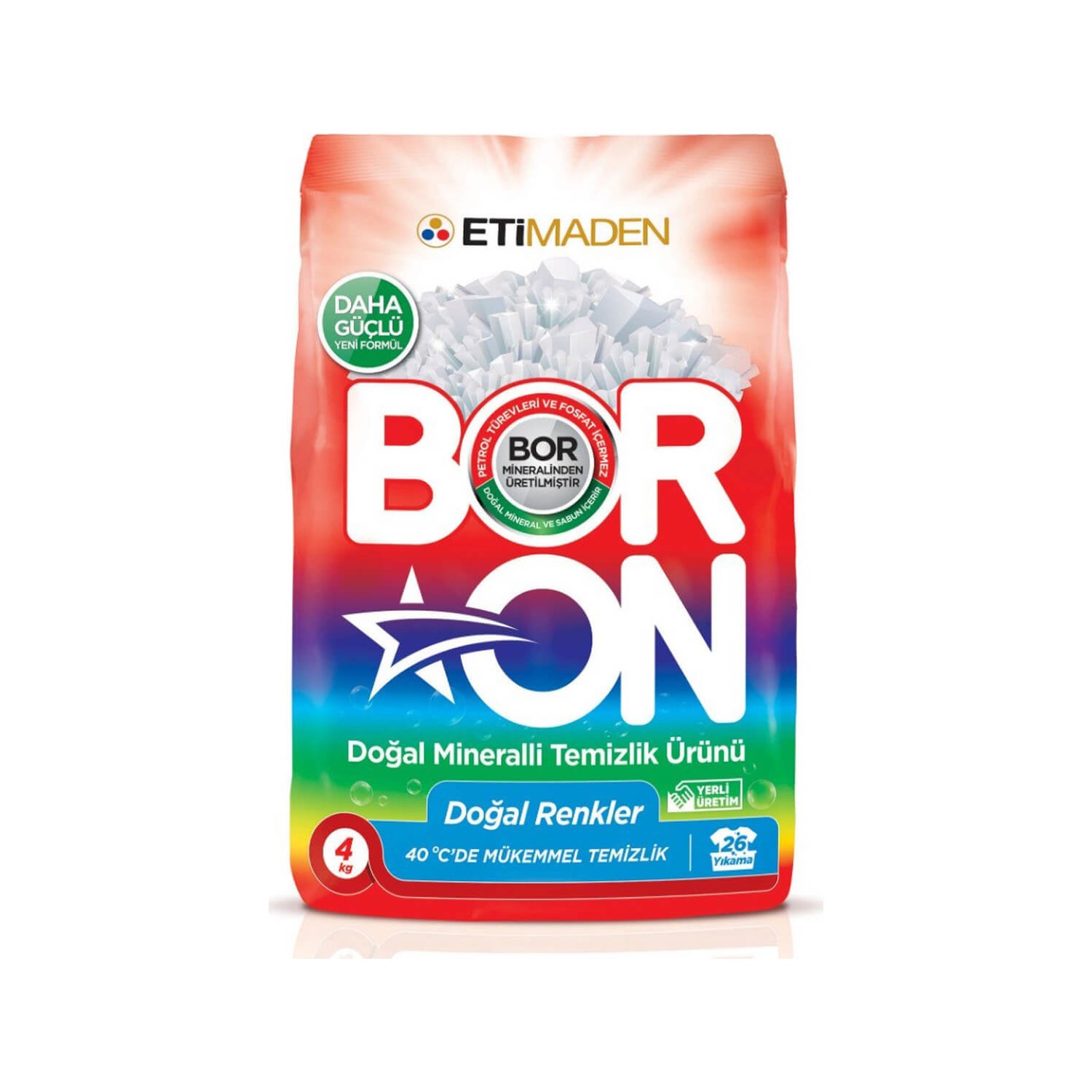 Boron Toz Deterjan Renkliler 4 kg + Boron Toz Deterjan Fiyatı