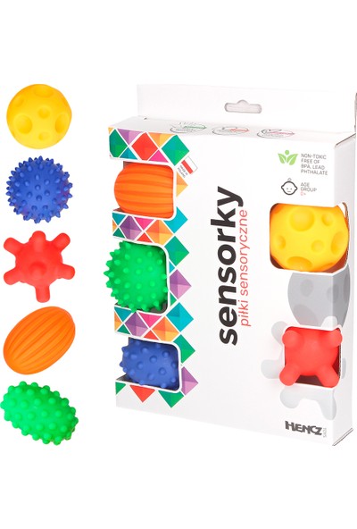Poema & Rosa Sensory Duyusal Plastik Bebek Topu 5 Adet Poema & Rosa Sensory Duyusal Plastik Bebek Topu 5 Adet