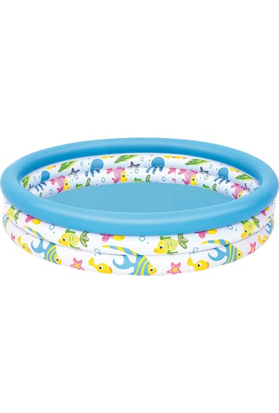 Bestway 51009 3 Halkalı Okyanus Desenli Havuz (122 x 25 cm) Bestway 51009 3 Halkalı Okyanus Desenli Havuz (122 x 25 cm)