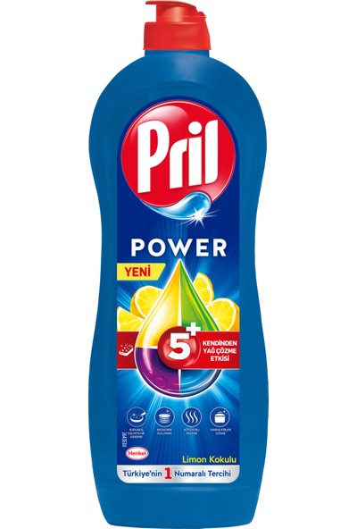 Pril Power 5+ Etki Sıvı Elde Bulaşık Yıkama Deterjanı Limon 675 gr Pril Power 5+ Etki Sıvı Elde Bulaşık Yıkama Deterjanı Limon 675 gr