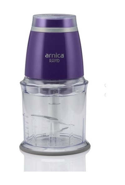 Arnica Rapid GH21103 Mini Hazneli Doğrayıcı Mor Arnica Rapid GH21103 Mini Hazneli Doğrayıcı Mor