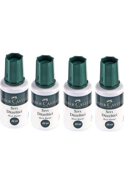 Faber-Castell Sıvı Düzeltici 20 ml 4'lü