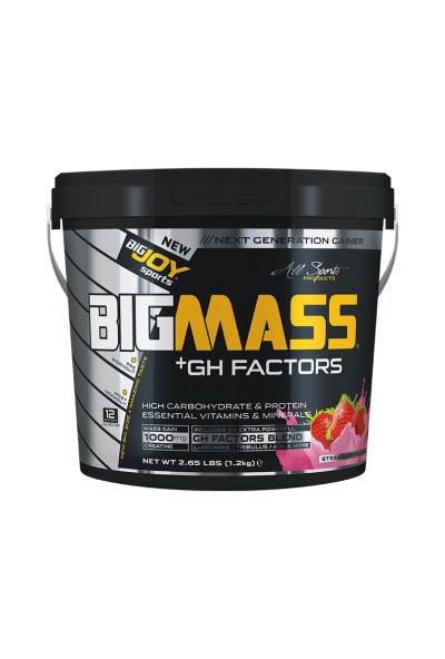 Bigjoy Sports Bigmass Mass Gainer Gh factors Karbonhidrat Protein Çilek Aroma 1200g Bigjoy Sports Bigmass Mass Gainer Gh factors Karbonhidrat Protein Çilek Aroma 1200g