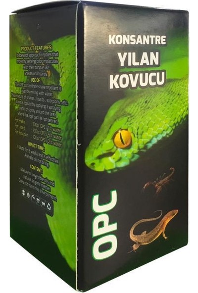 OPC Organik Sıvı Konsantre Akrep Kovucu Kertenkele Kovucu Yılan Kovucu 100CC OPC Organik Sıvı Konsantre Akrep Kovucu Kertenkele Kovucu Yılan Kovucu 100CC