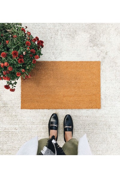 Kos Pvc Tabanlı Kıl Koko Paspas - Kapı Önü Paspası - 50x100 cm