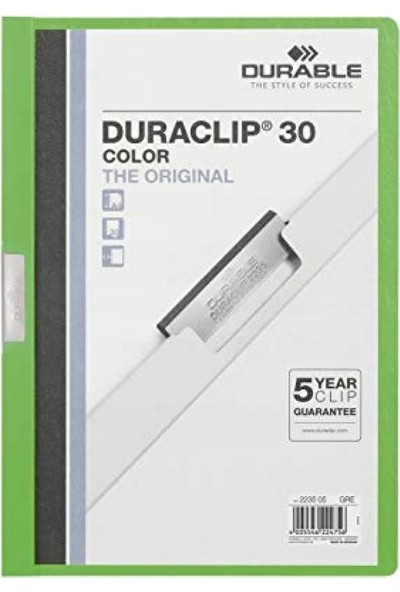 Durable 2200 Duraclip 30 Sf Sıkıştırmalı Dosya Yeşil