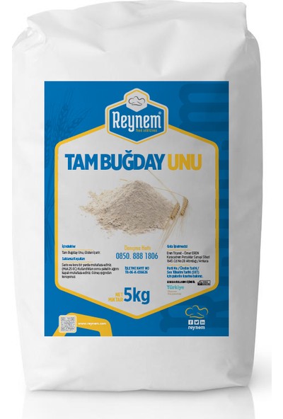 Reynem Tam Buğday Unu 5 kg